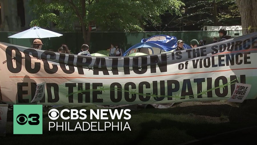 Pro-Palestinian protesters set up encampment at University of ...