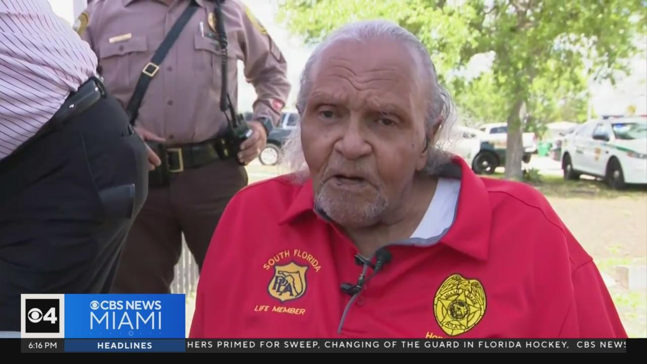 MDPD salutes oldest living retired officer on his 99th birthday - CBS Miami