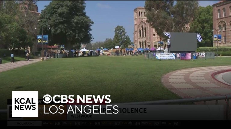UCLA cancels classes after violence erupts on campus between protest ...