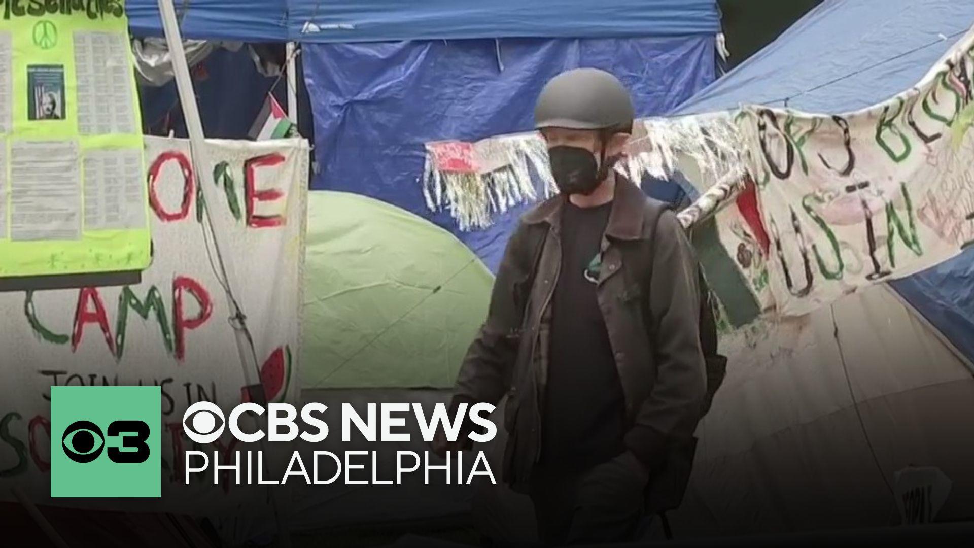 Penn calls for de-escalation as pro-Palestinian protest encampment ...