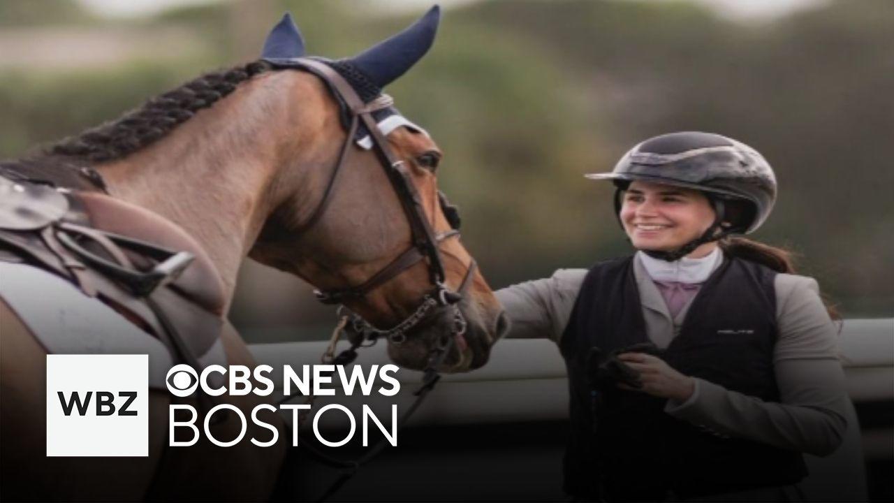 Deaf woman from Massachusetts thriving as equestrian jumper - CBS Boston