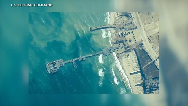 U.S. military finishes installing offshore pier to provide aid to Gaza ...