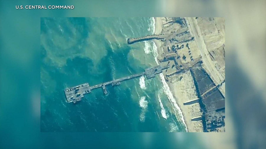 U.S. military finishes installing offshore pier to provide aid to Gaza ...