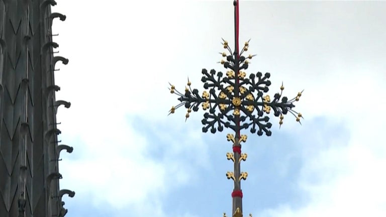 Fire breaks out in spire of Rouen Cathedral in northwest France - CBS News