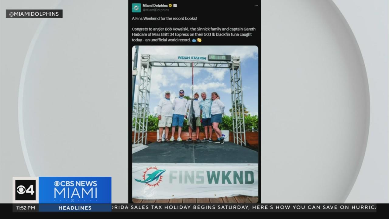 Miami Dolphins wrap up 25th annual Fins Weekend with world record ...