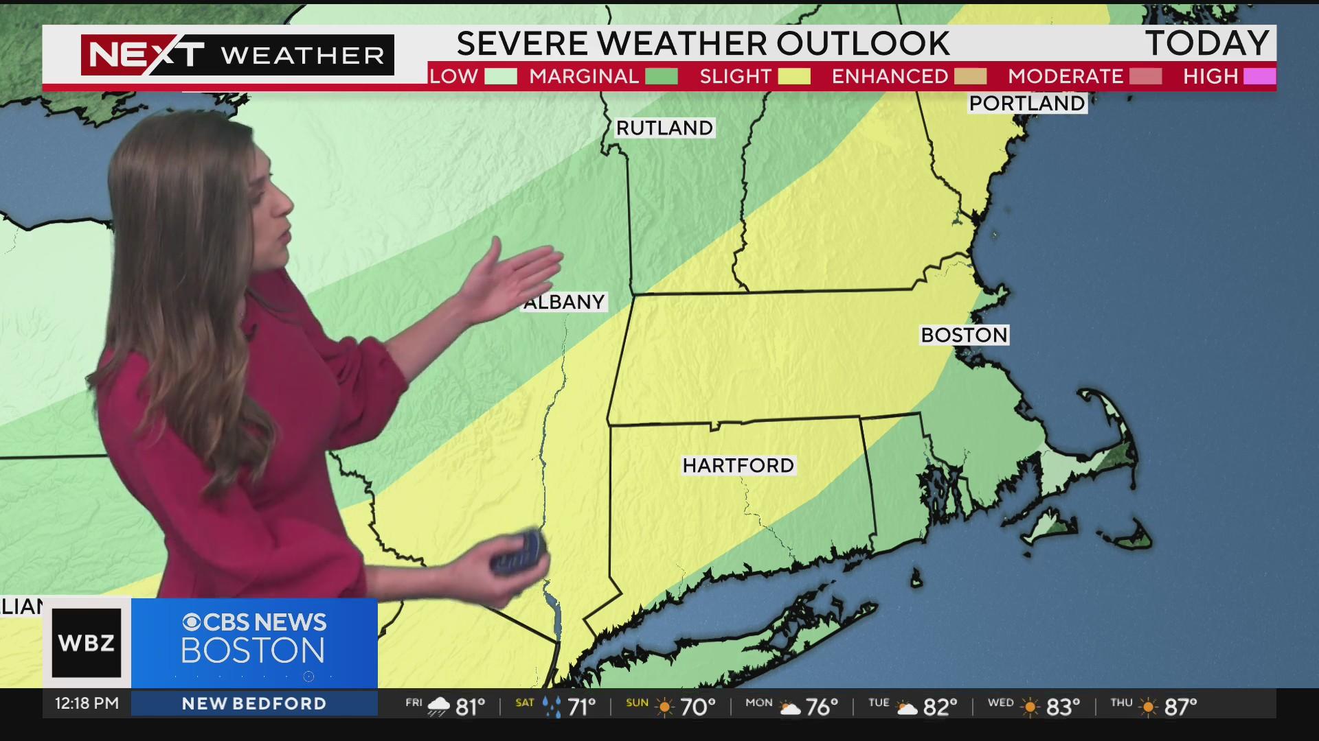 Severe thunderstorms in weather forecast for Massachusetts Friday ...