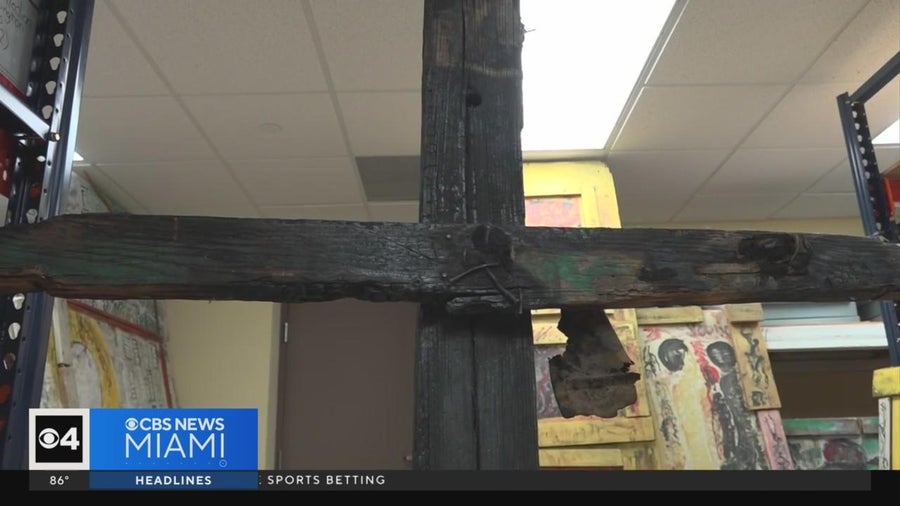 Juneteenth: Burned crosses in Miami mark racist past - CBS Miami