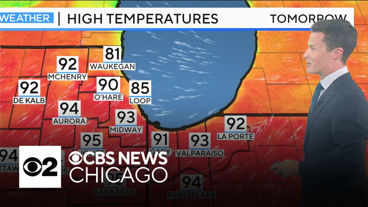 Highs in the 80s on Thursday in Chicago - CBS Chicago