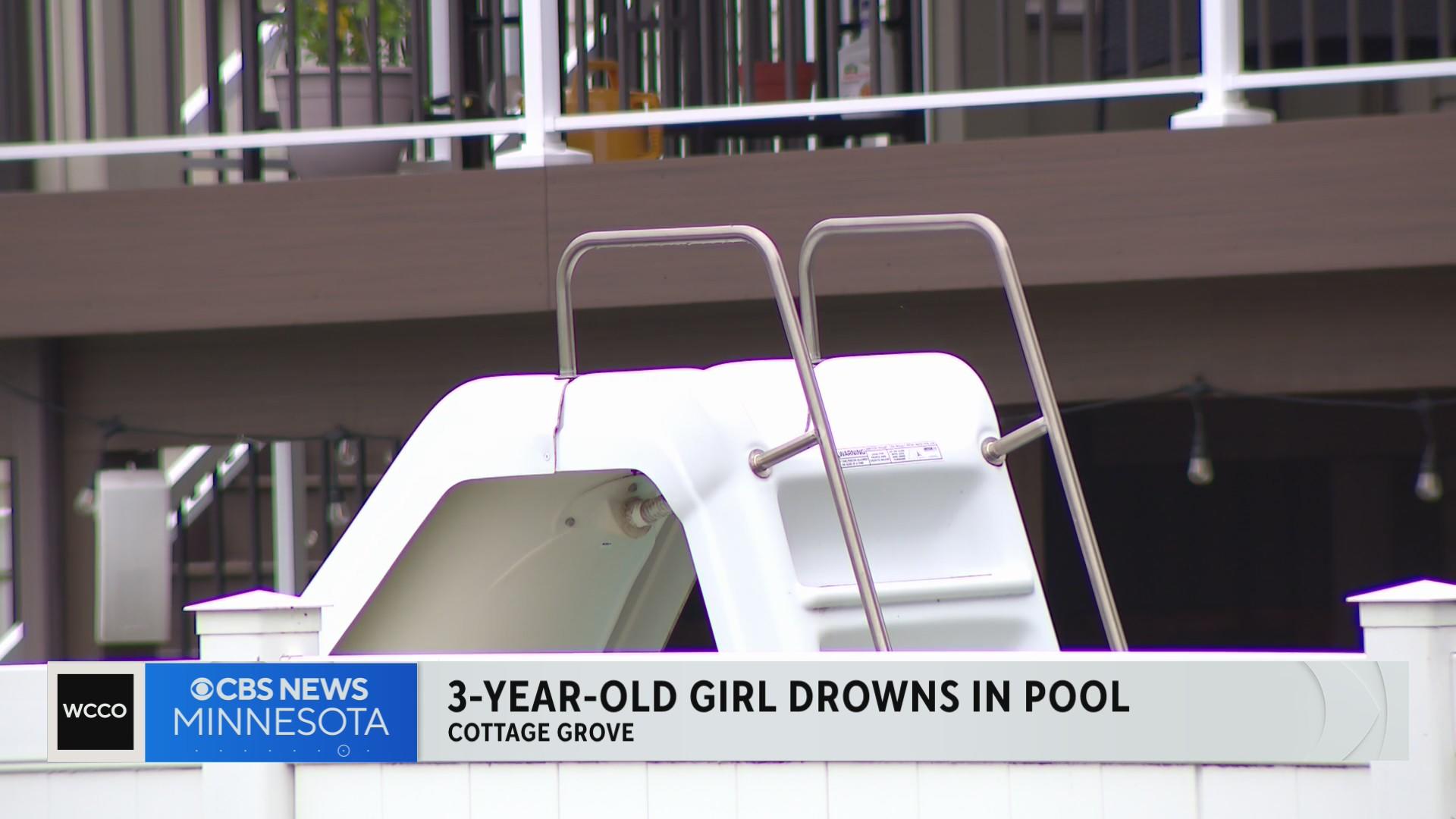 3-year-old girl dies after drowning in Cottage Grove pool - CBS Minnesota