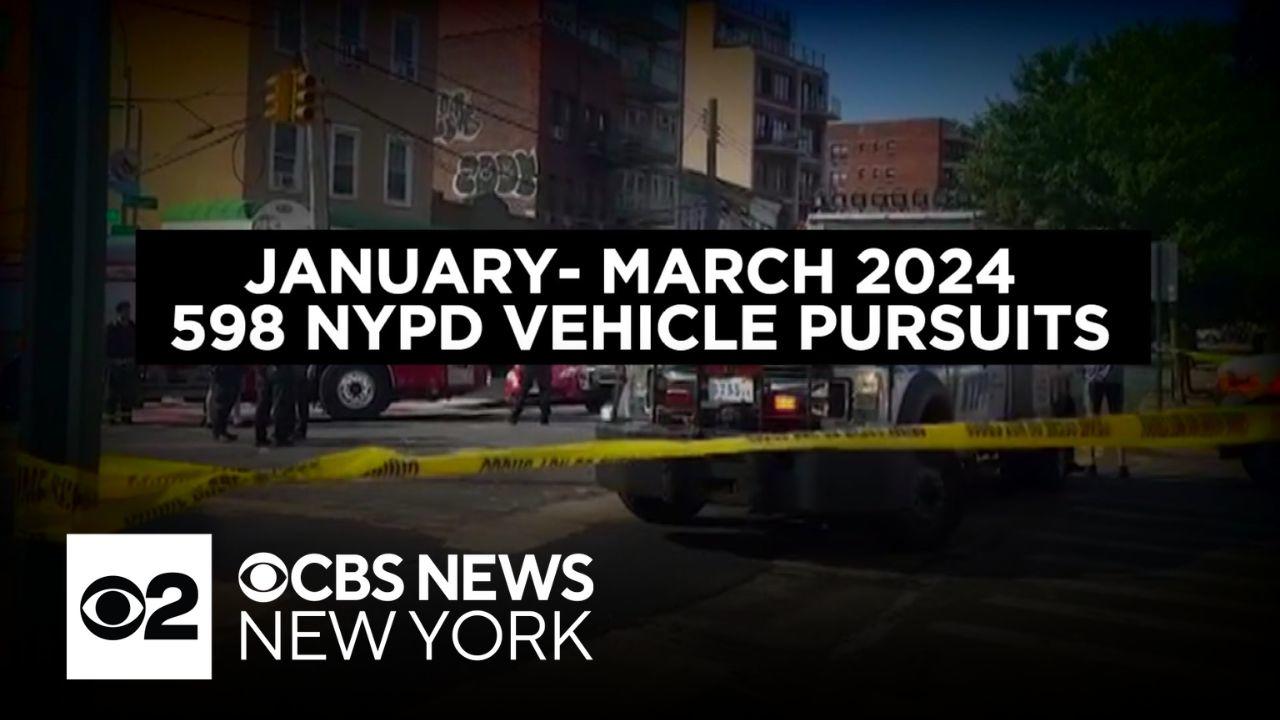 NYPD vehicle pursuits up 97% compared to last year - CBS New York