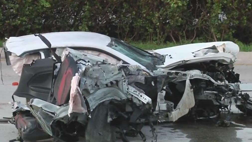 Driver charged in Broward crash that killed man, split car in half ...