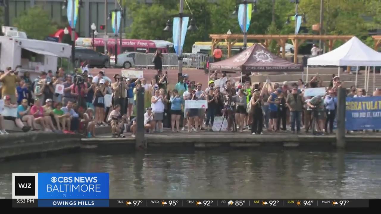 What motivated Katie Pumphrey to swim from Bay Bridge to Inner Harbor ...