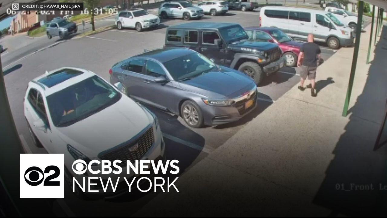 Shocking new video shows deadly Long Island nail salon crash - CBS New York