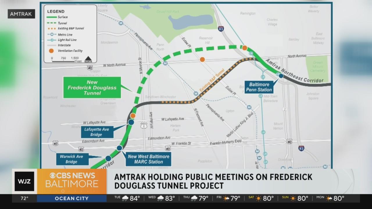 New Frederick Douglass Tunnel project set to upgrade West Baltimore station - CBS Baltimore