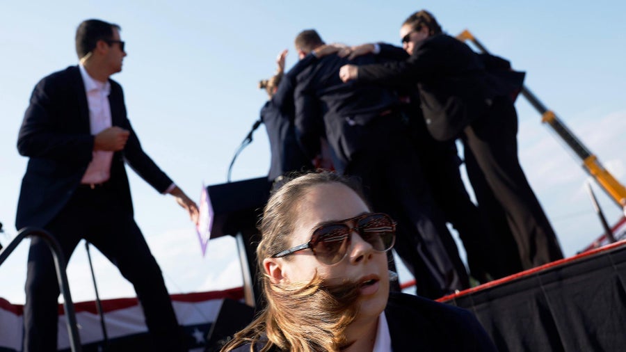 New video shows gunman outside Trump rally site before July shooting ...