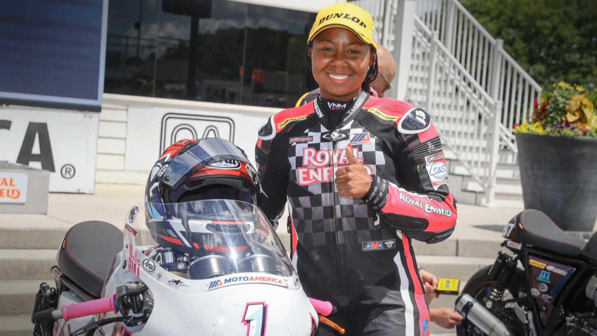 Women in motorcycle racing program break ground: "I'm hoping to inspire ...