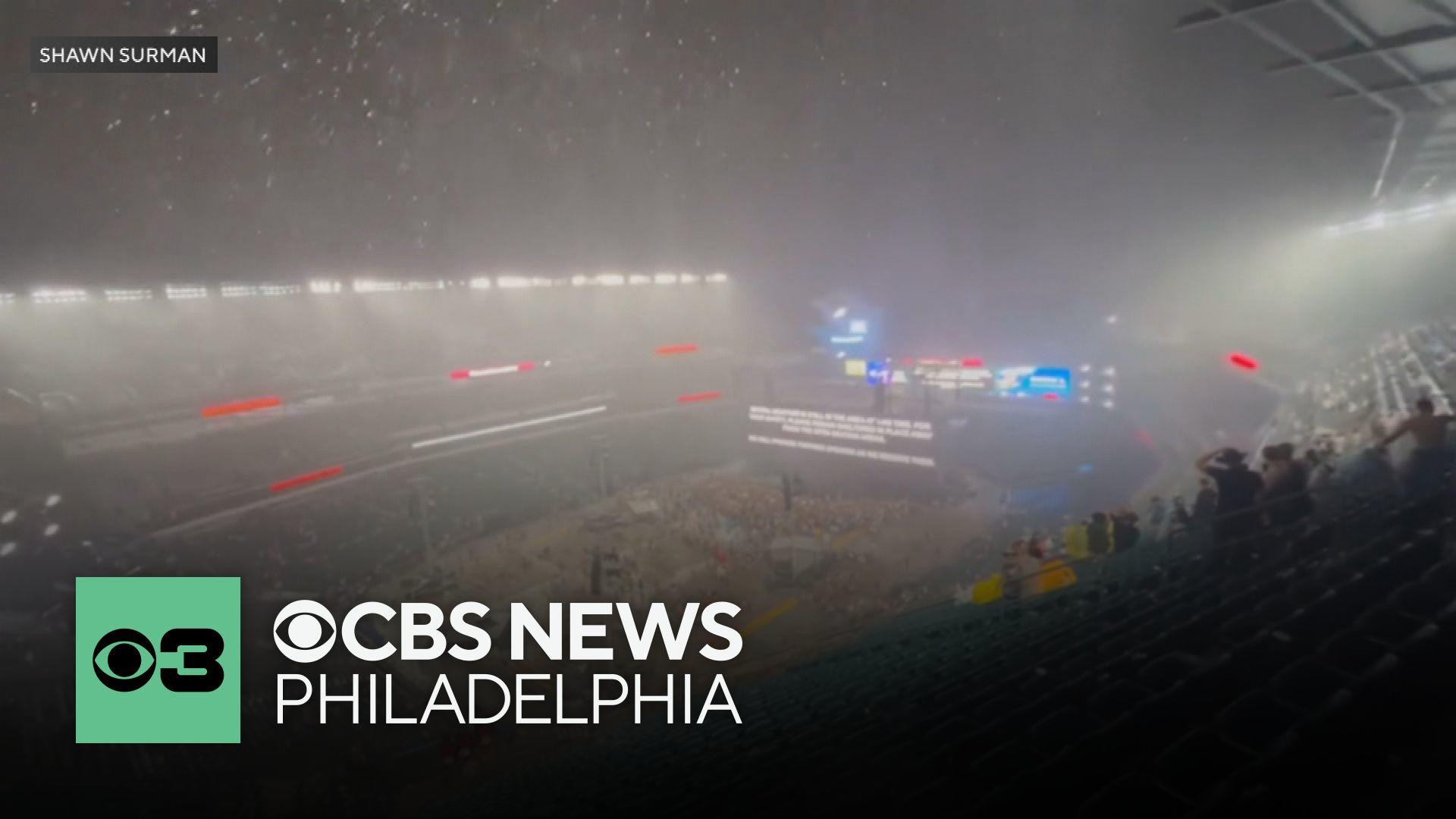 Video shows Zach Bryan fans sheltering at Lincoln Financial Field from ...