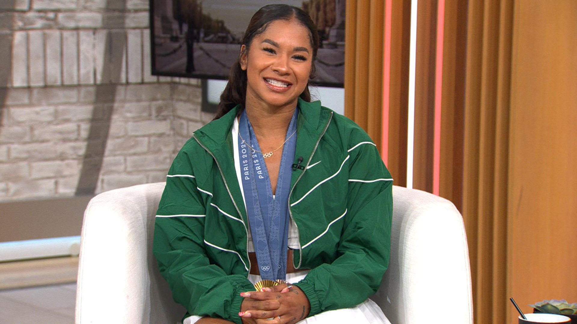 Gymnast Jordan Chiles reflects on winning individual bronze medal at ...
