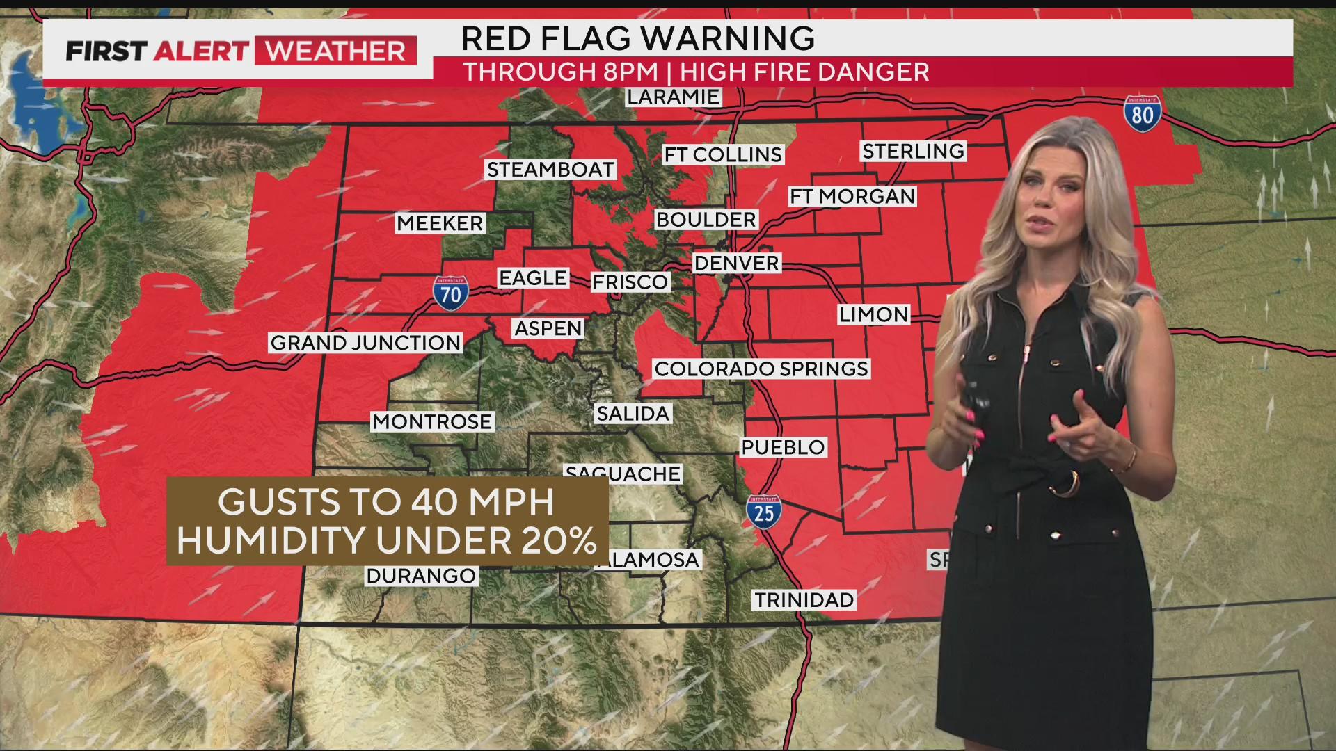 Thick wildfire smoke heading to Colorado, will arrive in Denver by ...