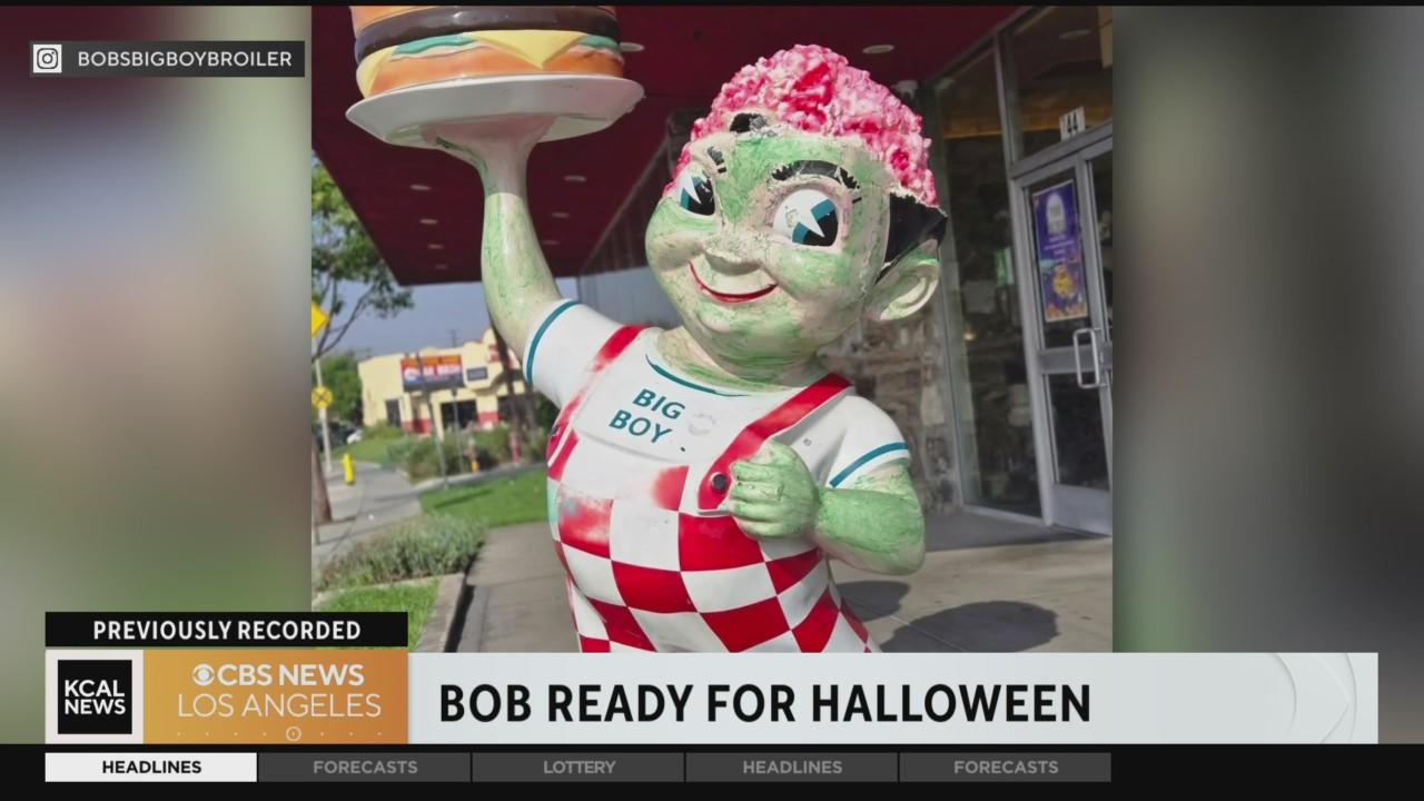 Iconic Bob's Big Boy statue gets Halloween makeover as restaurant aims ...