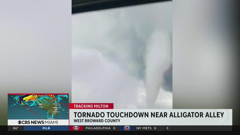 Tornado confirmed along Alligator Alley in western Broward County - CBS ...