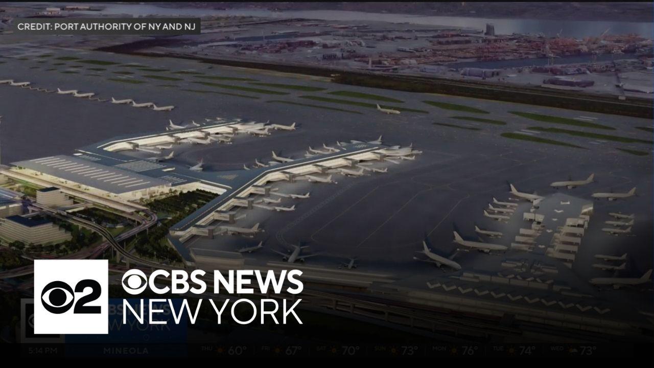 Newark Airport's new Terminal B renderings unveiled - CBS New York