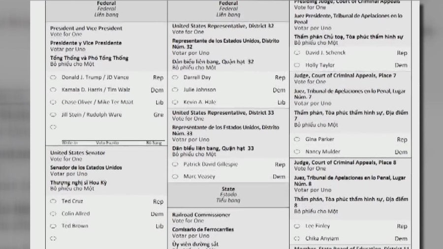 What's on the Texas ballot for the 2024 election? Here's what you're ...