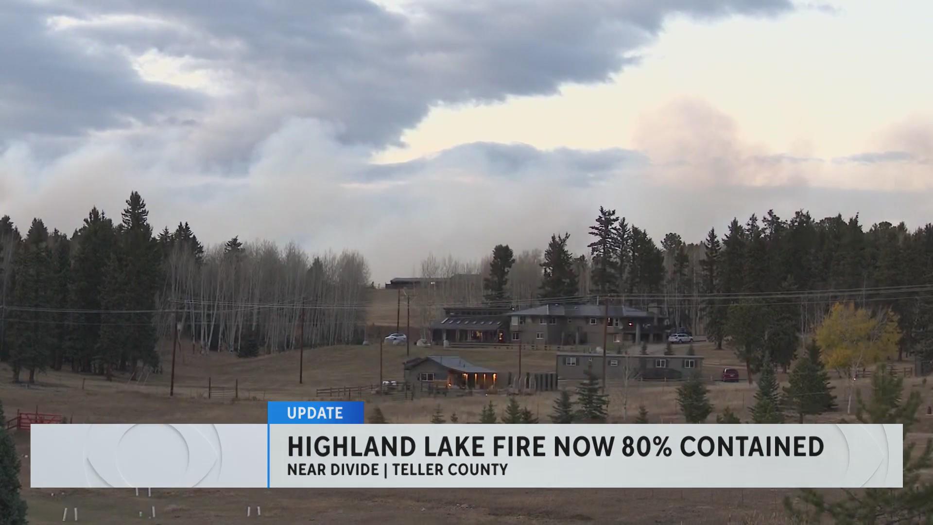Colorado fire crews get 60% containment on Highland Lake Fire burning ...