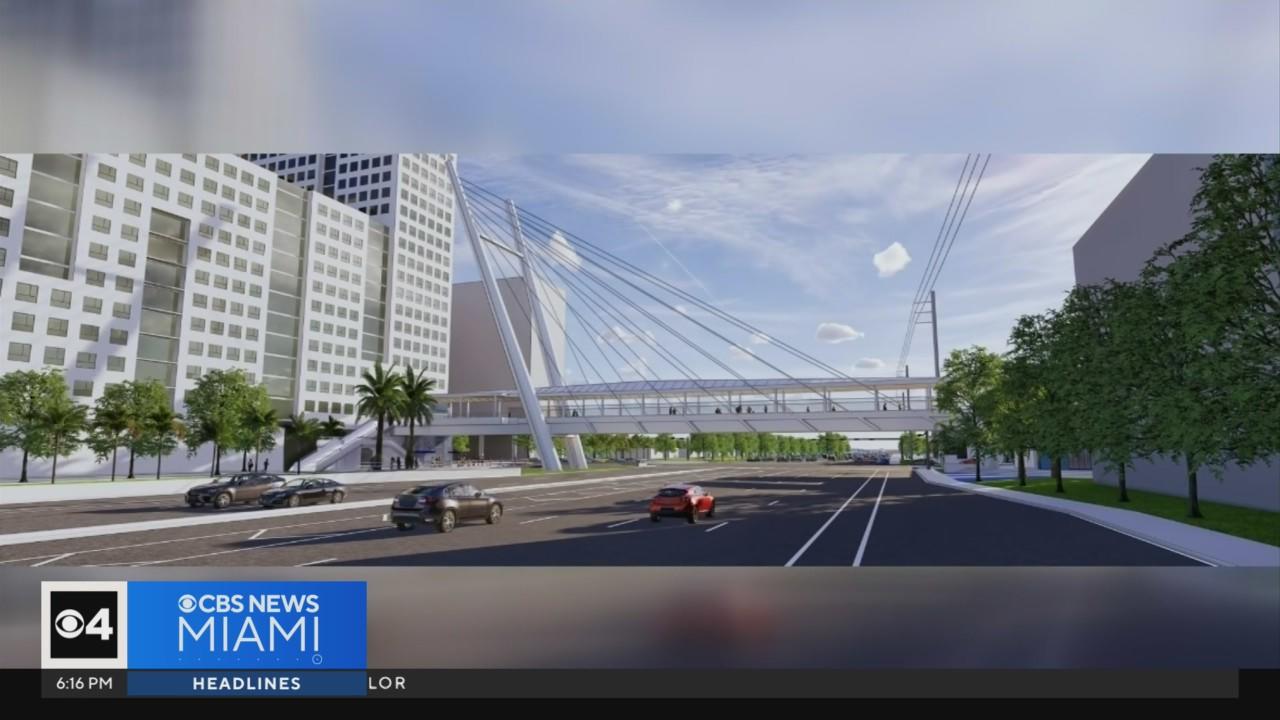 Work begins on new FIU pedestrian bridge 6 years after collapse - CBS Miami