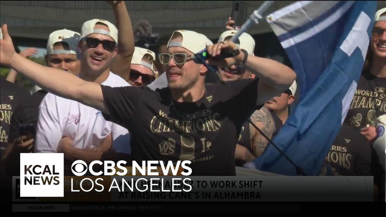 World Series champ Kiké Hernández is serving chicken at Raising Cane's ...