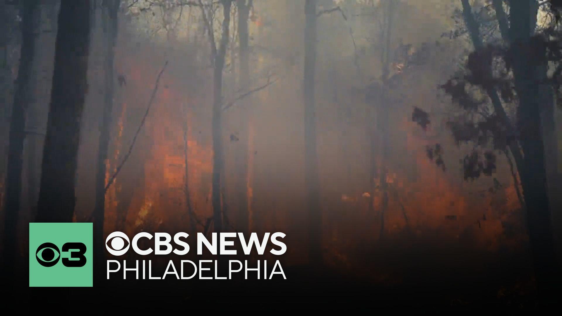 Wildfire in Jackson Township, New Jersey, burns 350 acres; 90% ...