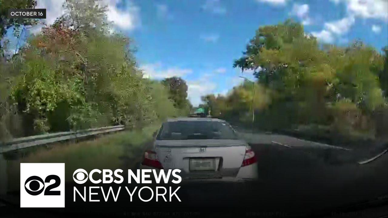 Man charged in Belt Parkway insurance scam caught on viral dash cam video - CBS New York