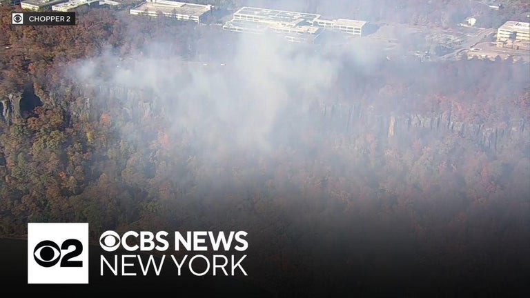 Palisades brush fires in New Jersey send smoke across Hudson River into ...