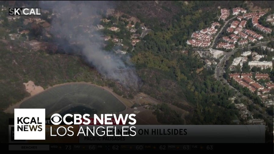 Firefighters stop Pacific Palisades brush fire that was burning near ...