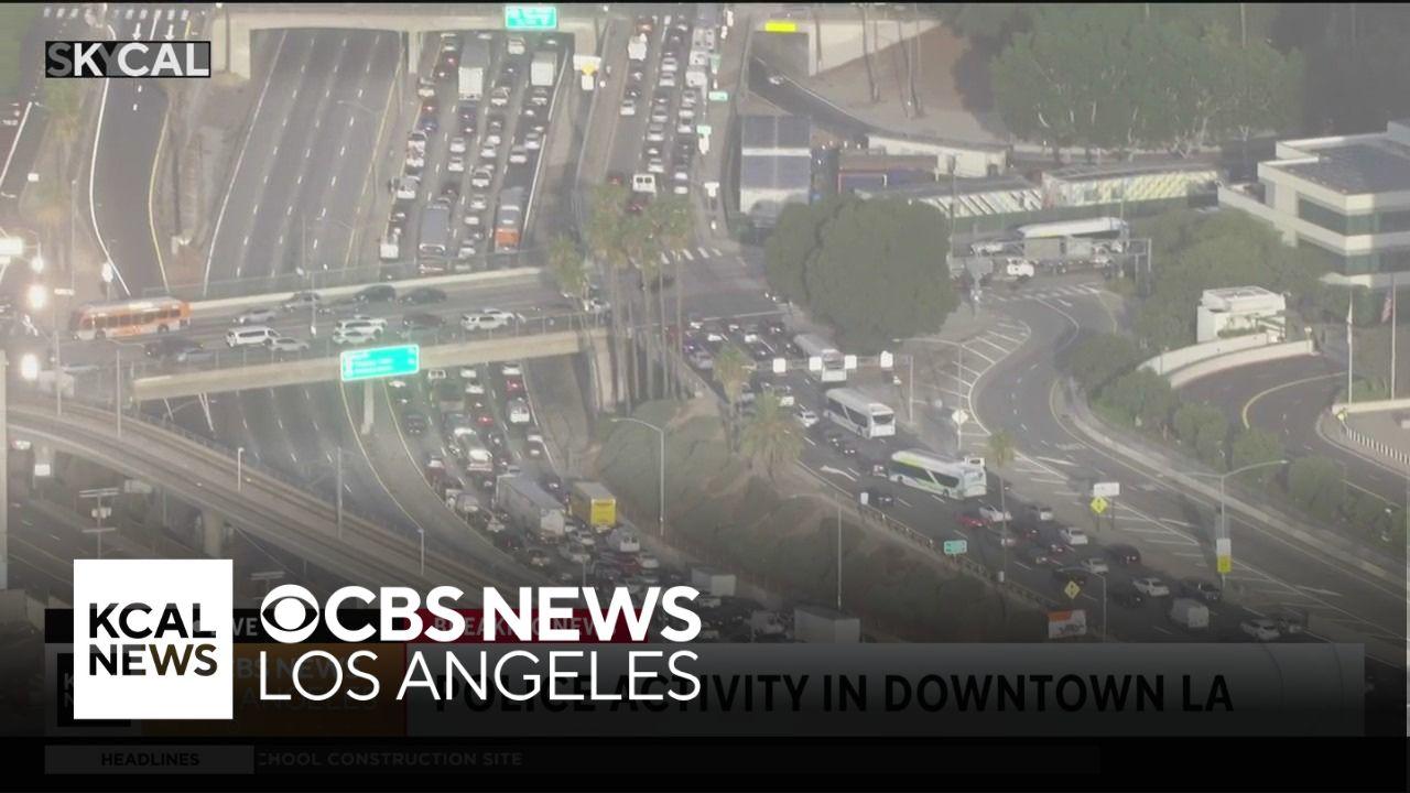 Downtown Los Angeles 101 Freeway reopens as first responders settle ...