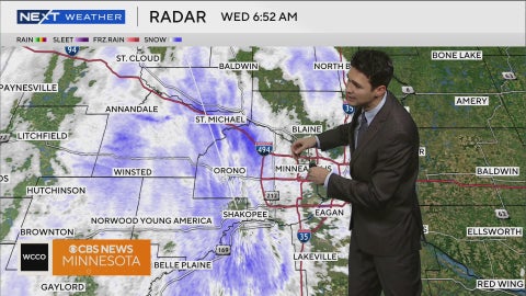 Live radar shows winter storm traveling across Minnesota - CBS Minnesota