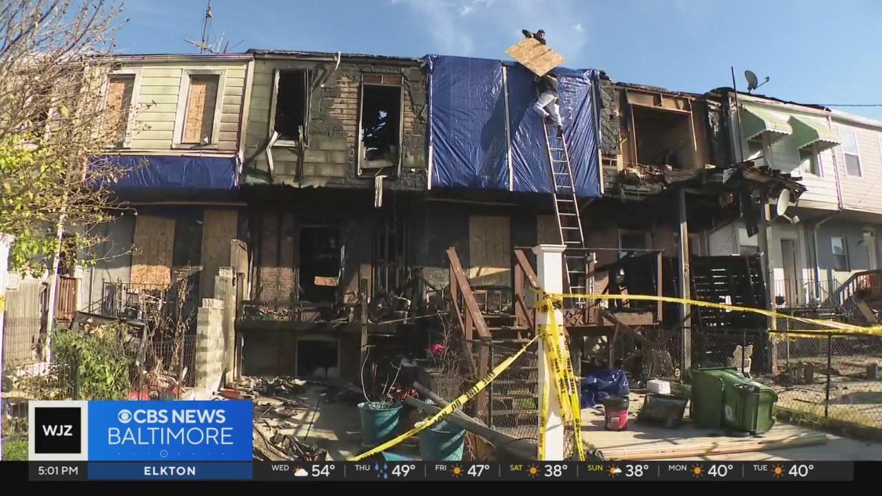 Woman dead, several displaced after fire rips through rowhomes in Baltimore's Greektown ...