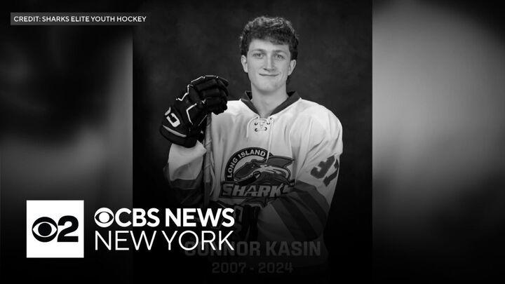 New York teen Connor Kasin dies after collapsing at hockey game - CBS ...