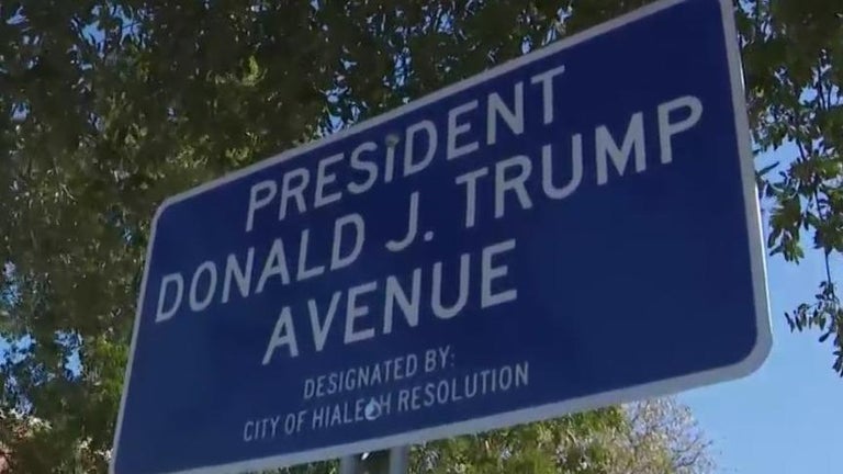 Avenue in Hialeah is named after Donald Trump - CBS Miami