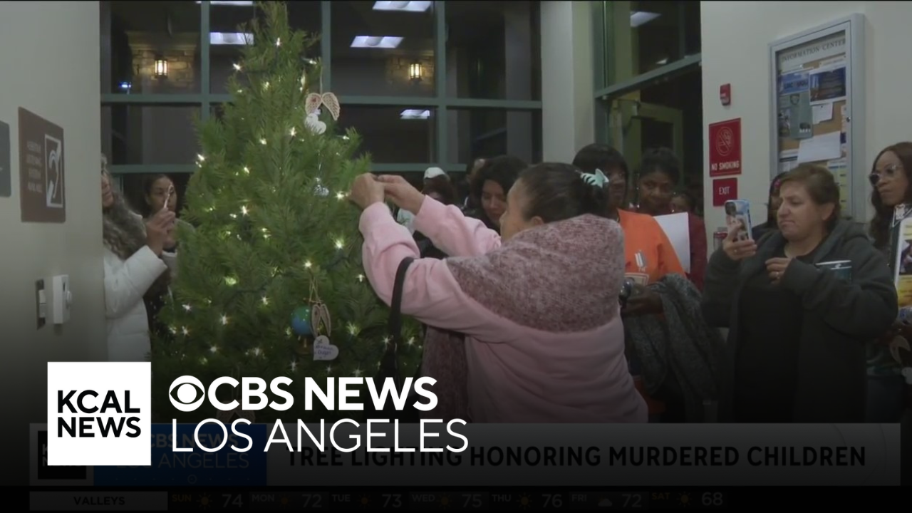 South LA holds tree-lighting ceremony to honor memory of children who ...