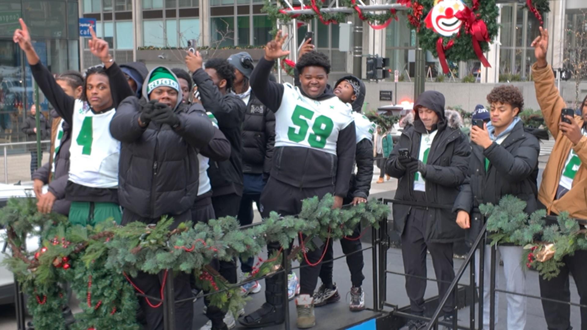 Detroit Cass Tech celebrates Division 1 football state championship win ...