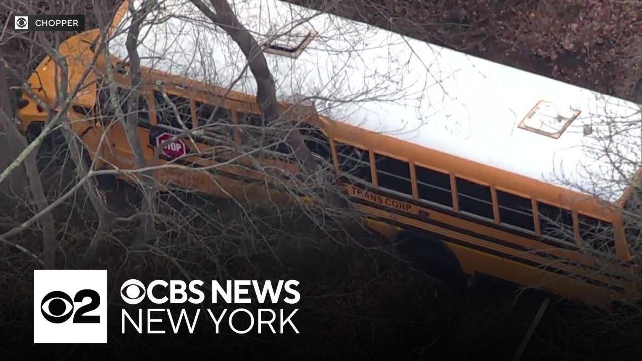 At least 4 students injured in school bus crash in Monroe Township, New ...