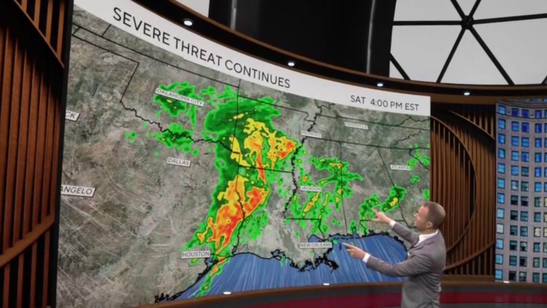 Powerful winter storm across Southern U.S. maintains its icy grip - CBS ...
