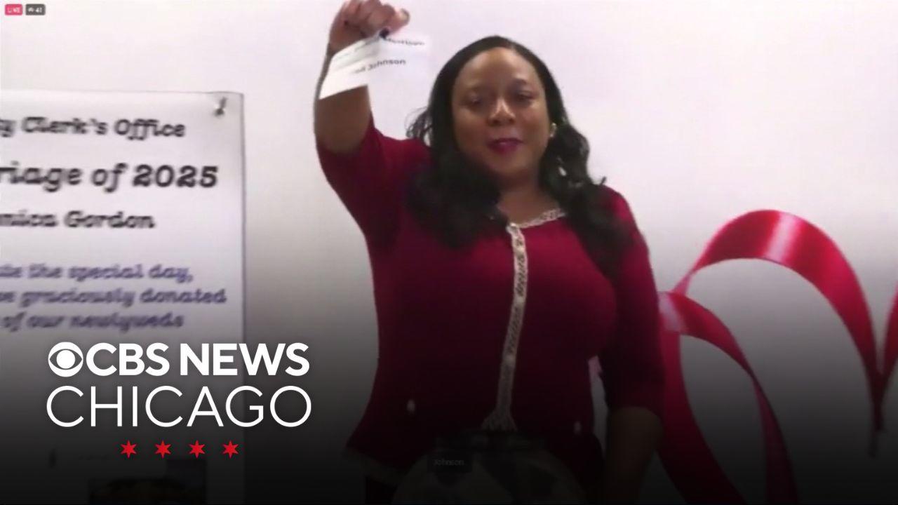 South Shore couple wins first 2025 marriage license in Cook County ...