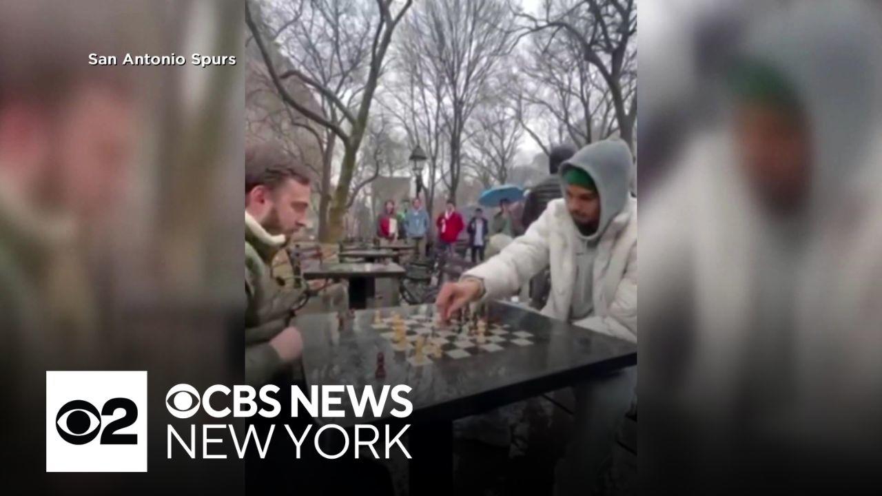 NBA's Victor Wembanyama plays chess with fans in New York City park ...