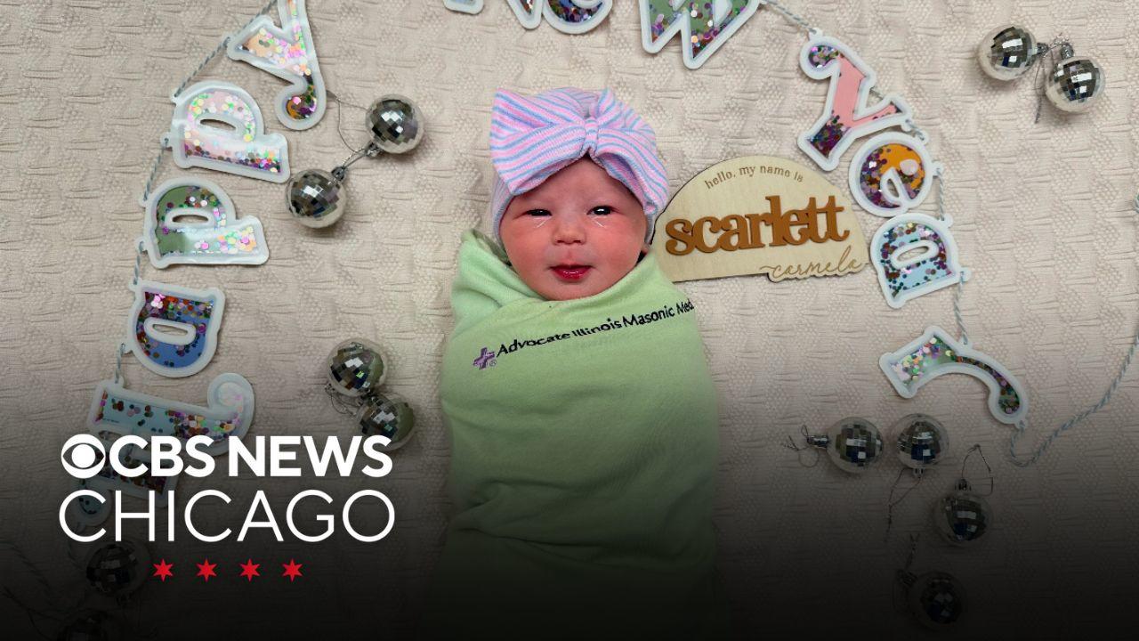 Chicago area hospitals welcome first newborn babies of 2025 - CBS Chicago