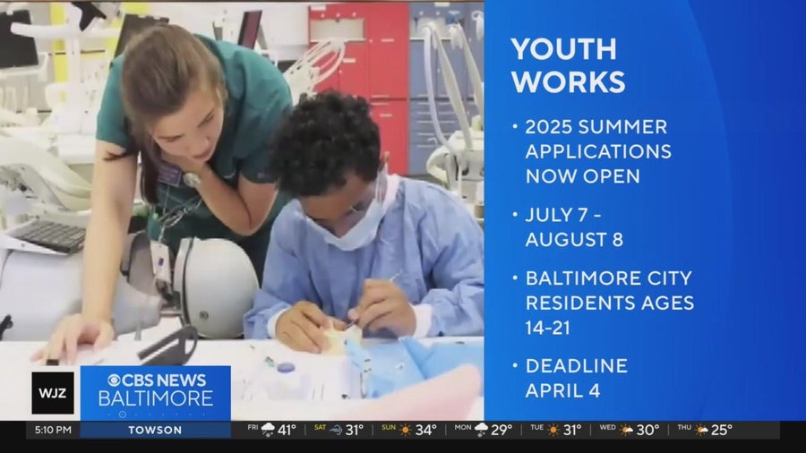 Baltimore City YouthWorks 2025 applications now open - CBS Baltimore