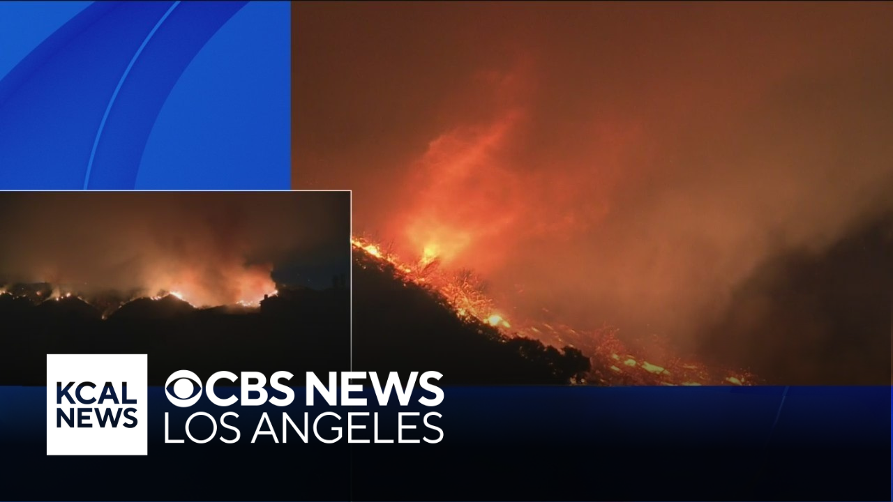 "Firenado" tears through Palisades Fire zone near Brentwood - CBS Los ...