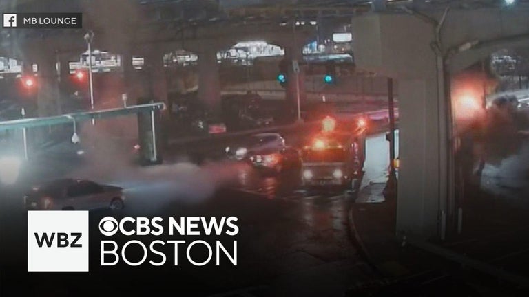 Video shows explosion that sent manhole cover flying in Worcester - CBS ...