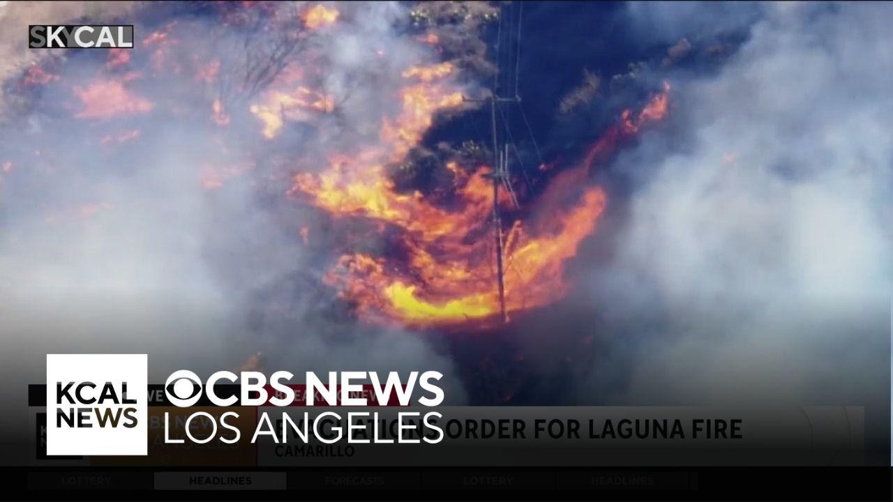 Crews respond to Laguna Fire in Ventura County, prompting CSU Channel ...